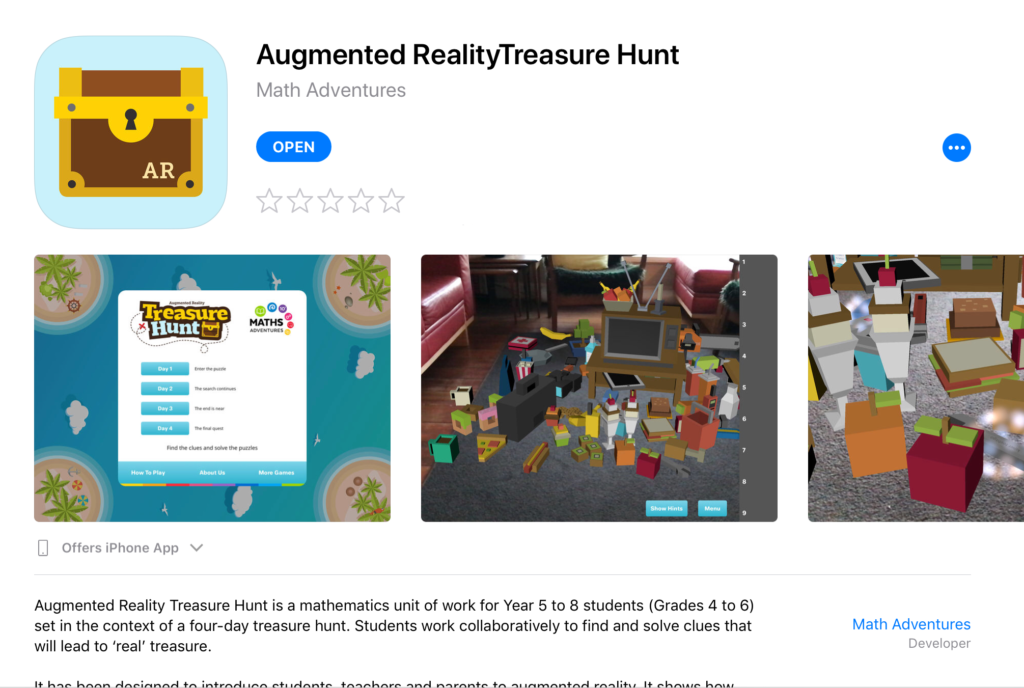 Augmented Reality Treasure Hunt App | Maths Adventures
